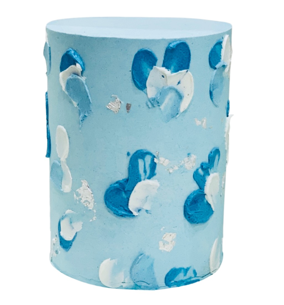 Blue Palette Simple Cake - Sugar Whipped Cakes Website