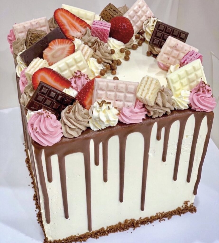 Neapolitan Slab Cake - Sugar Whipped Cakes Website
