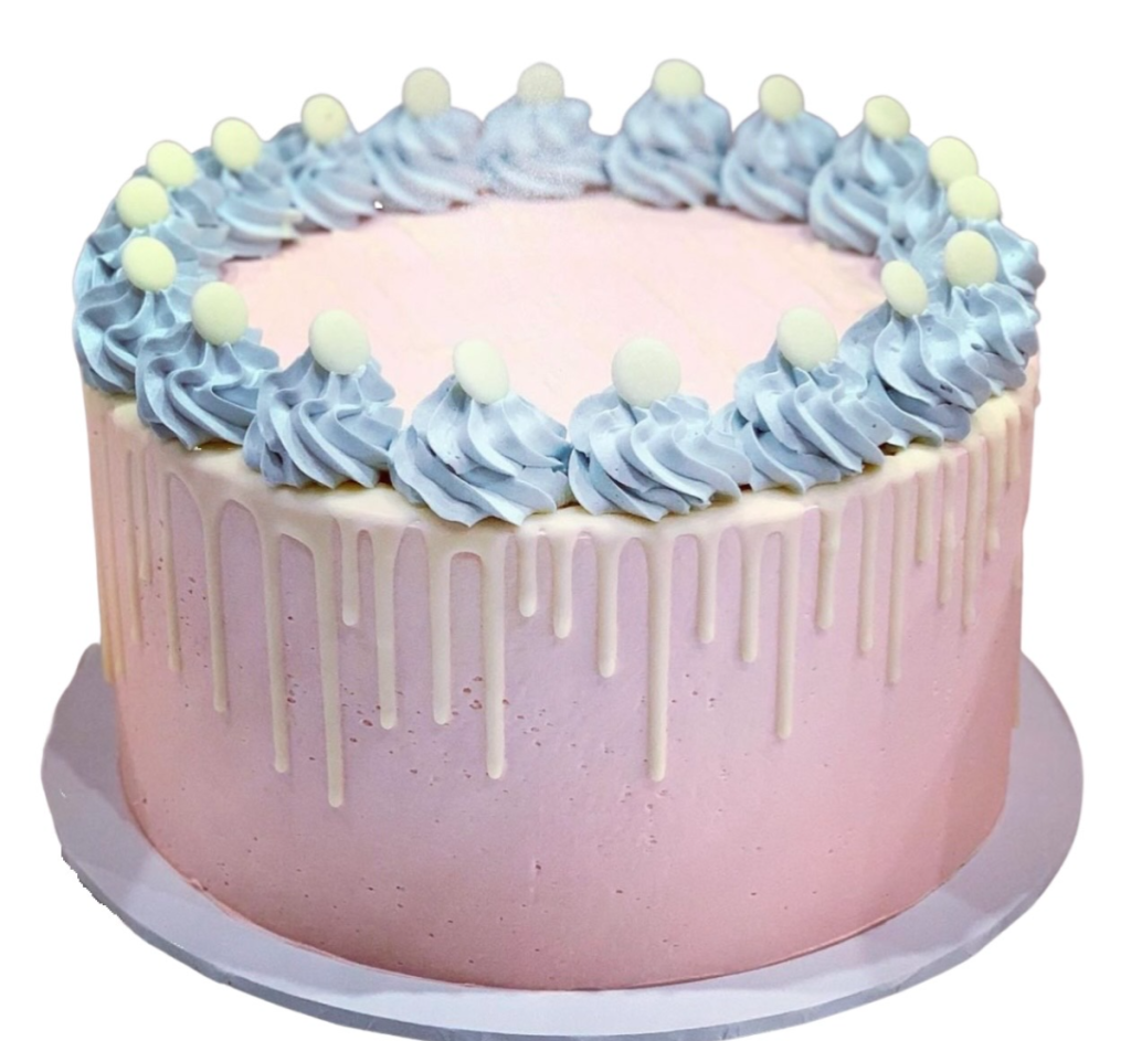 Pastel Pink & Blue Cake Last Minute - Sugar Whipped Cakes Website