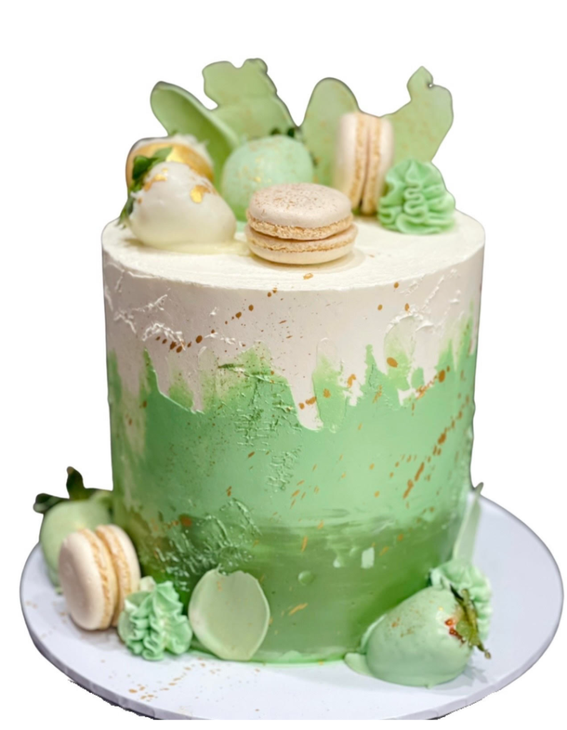Green Tones Signature Cake - Sugar Whipped Cakes Website